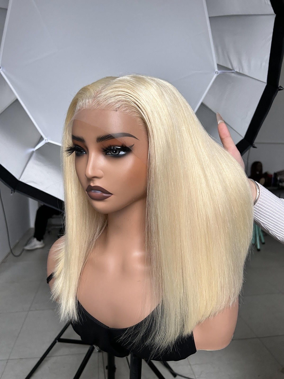 Virgin Blonde Bob – TRACE LUXE HAIR